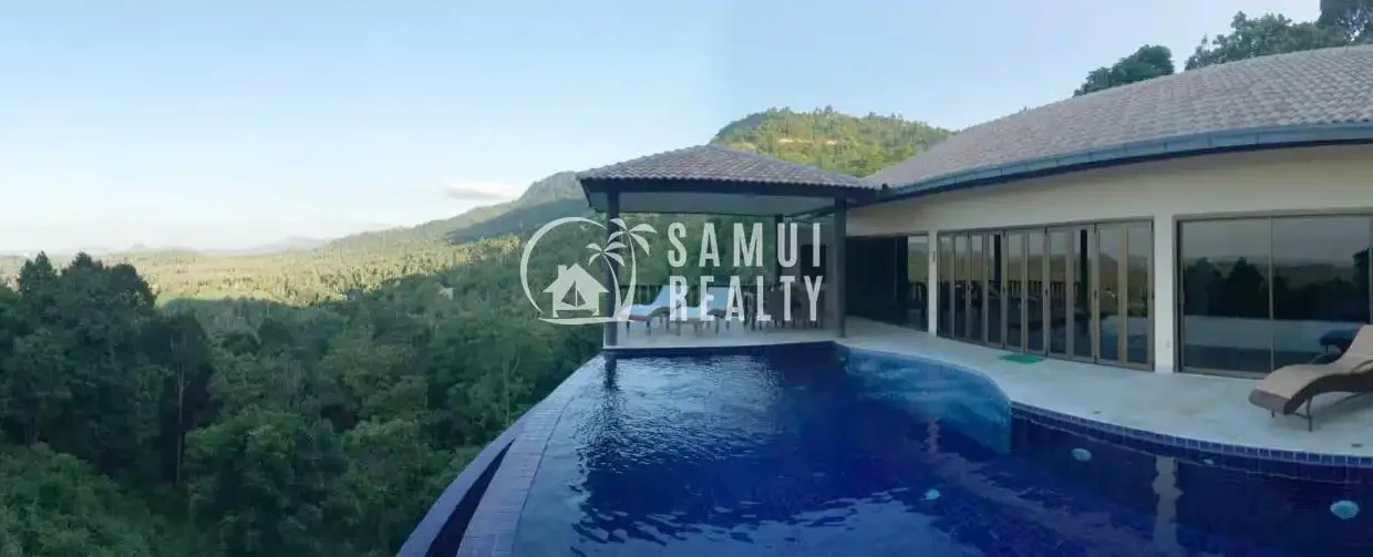 Luxury Hillside Villa with Infinity Pool & Panoramic Sea Views in Maenam - Samui Realty | Samui ...